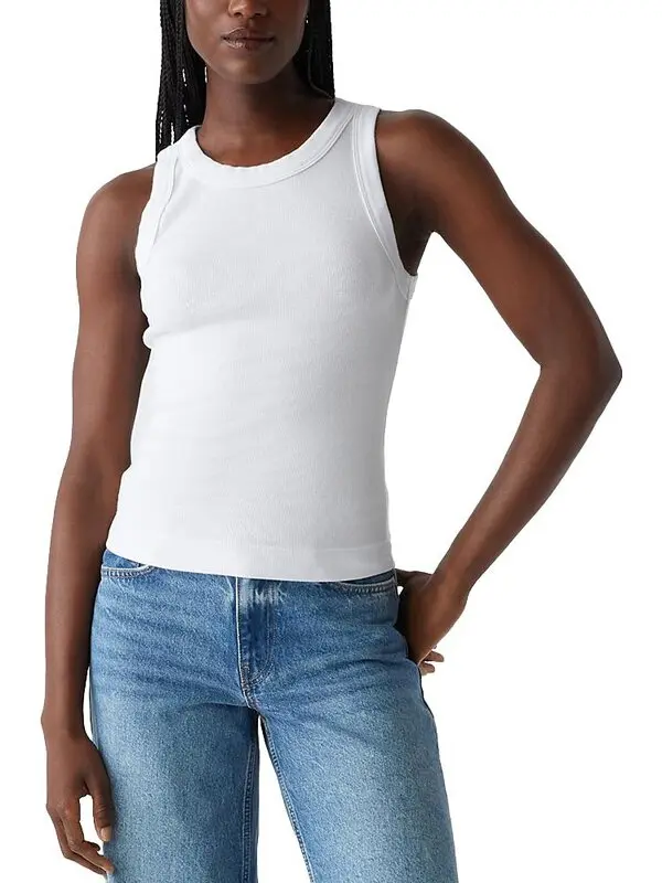 Michael Stars Gina Tank Top - White