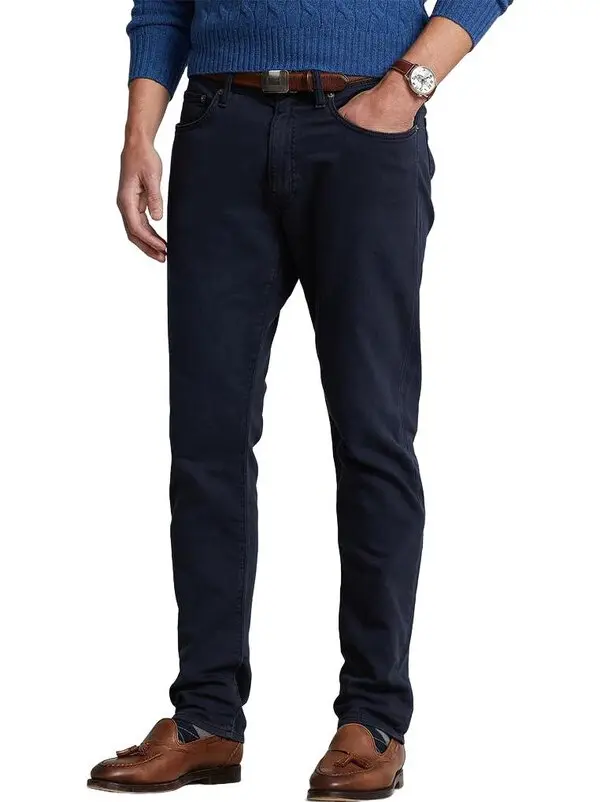 Ralph Lauren Sullivan Slim Tapered Leg Knit Five Pocket Pants - Aviator Navy