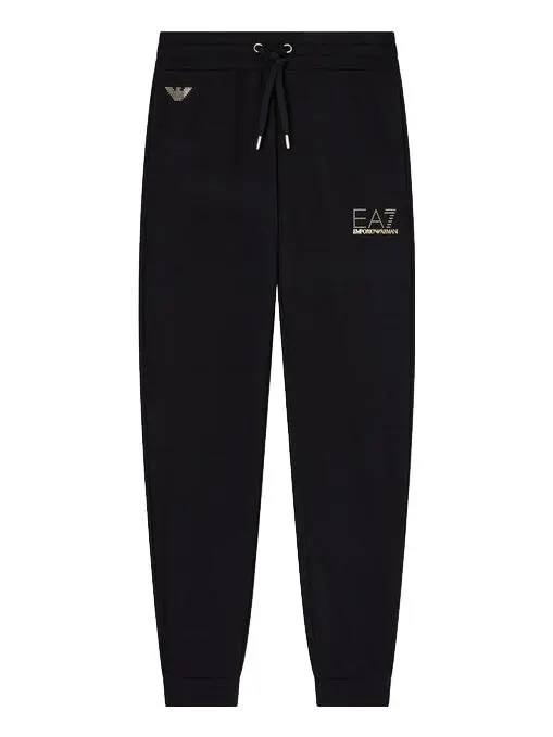 EA7 Evolution Stretch Viscose-blend Joggers - Black