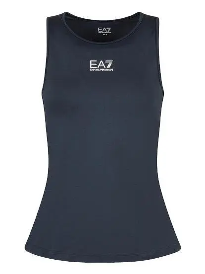 EA7 Tennis Pro Top In Ventus7 Technical Fabric - Blue / Navy