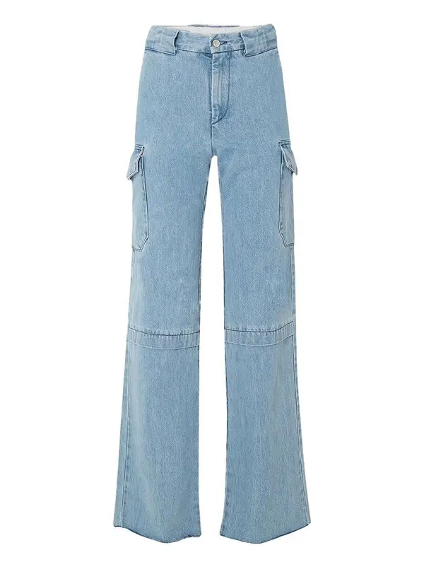 Commission High-rise Straight-leg Jeans - Light Denim