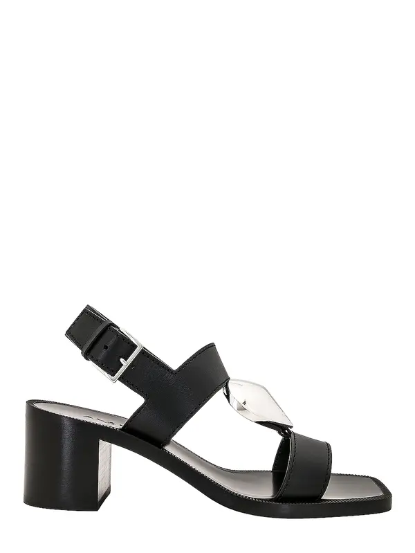 Alaïa Heart Sandal - Noir