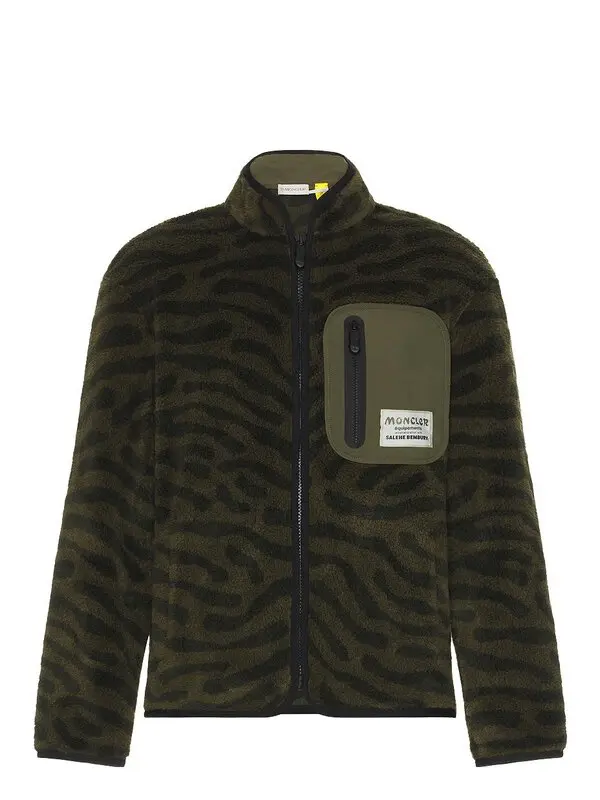Moncler X Salehe Bembury Zip Up Fleece Cardigan - Multi