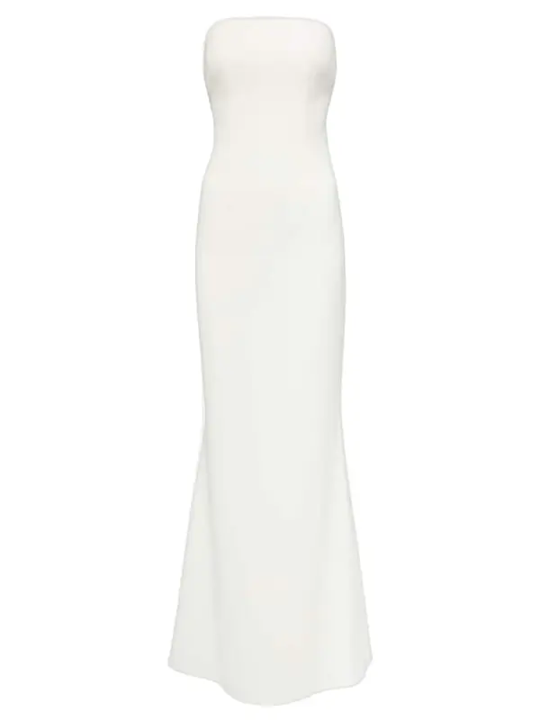 Safiyaa Bridal Strapless Gown - White