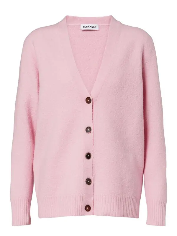 JIL SANDER Wool Cardigan - Pink