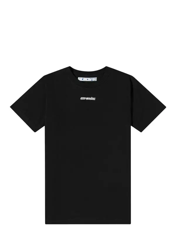 Off-White Marker Short-sleeve Slim Tee /blue - Black
