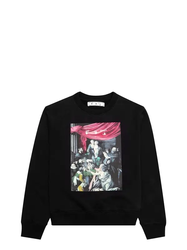 Off-White Caravaggio Painting Crewneck - Black