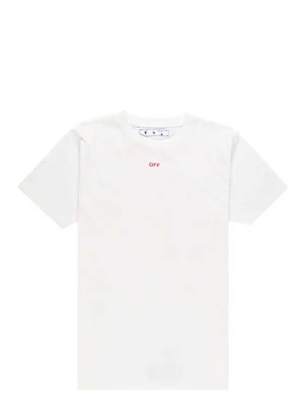 Off-White Stencil Short-sleeve Slim Tee /red - White