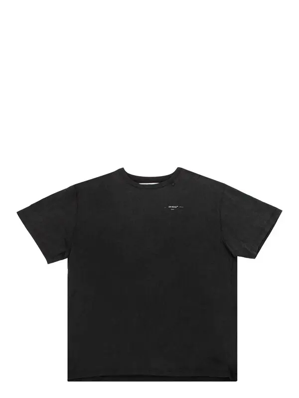 Off-White Abstract Arrows Short Sleeve Over Tee / White - Black
