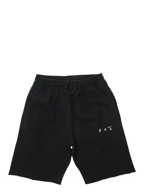 Off-White Sprayed Caravaggio Sweatshort - Black