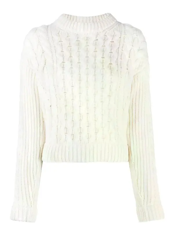 PATOU Merino Wool-blend Jumper - Neutrals