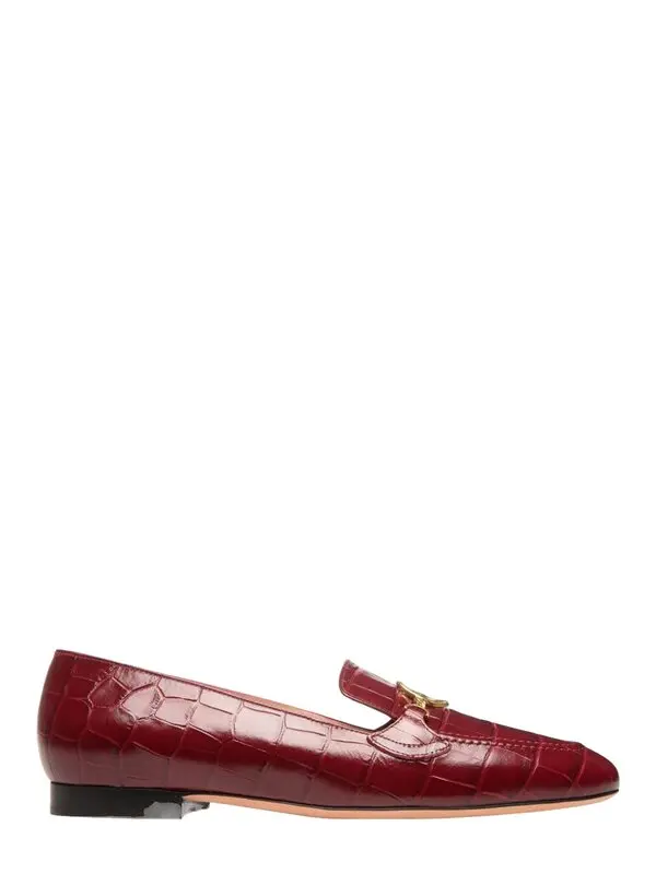 Bally O'brien Crocodile-embossed Loafers - Red