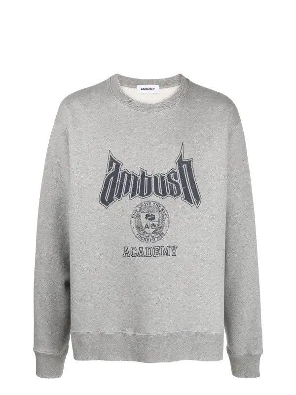 AMBUSH Academy Cotton Sweatshirt - Grey