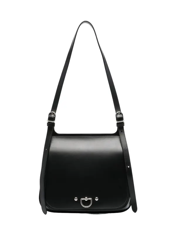 DURAZZI MILANO D-ring Leather Tote Bag - Black