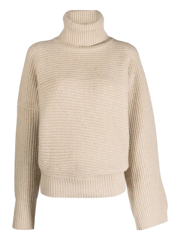 Stella McCartney Regenerated Cashmere Cape Jumper - Neutrals