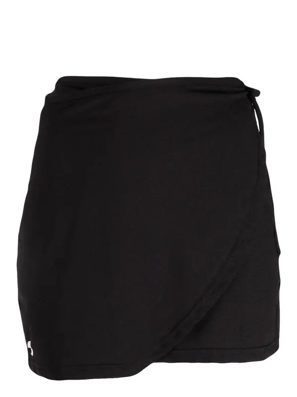 OPÉRASPORT Wrap-design Miniskirt - Black