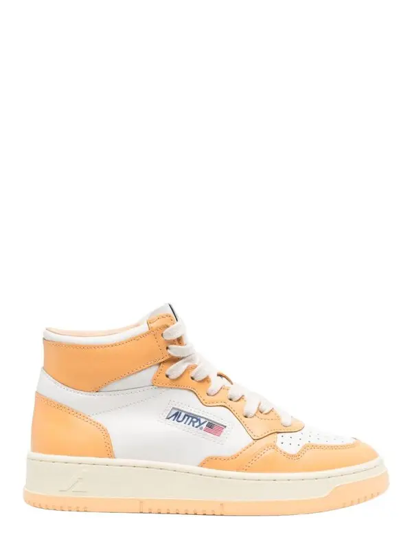 AUTRY Medalist Mid Leather Sneakers - White