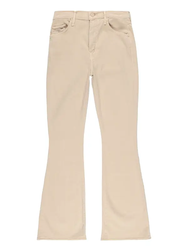 MOTHER The Weekender Mid-rise Flared Jeans - Neutrals