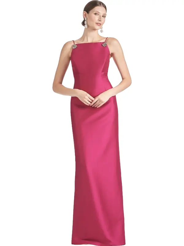 Sachin & Babi Pryce Column Gown - Red
