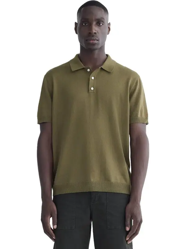 Everlane No-sweat Polo Sweater - Olive