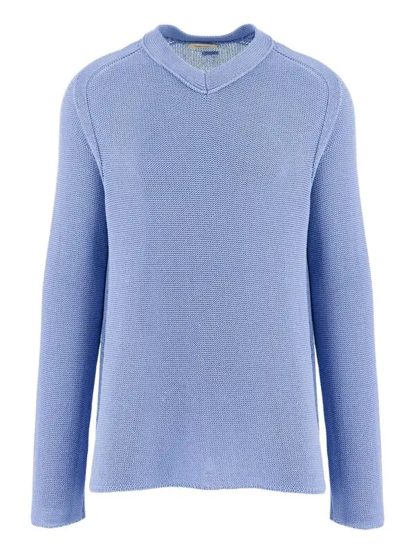 FERRAGAMO V-neck Sweater - Blue