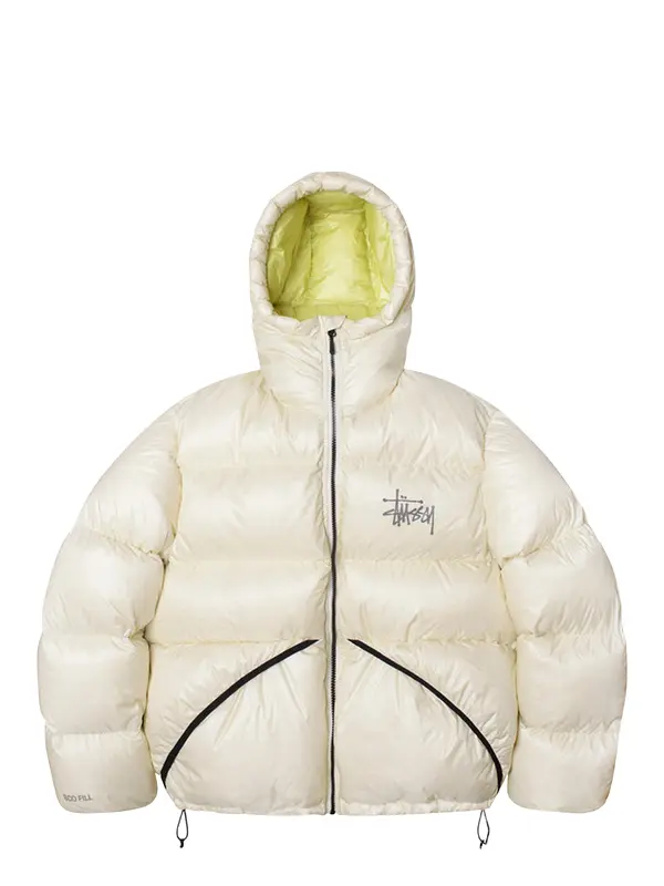 StÜssy Micro Ripstop Down Parka - Cream