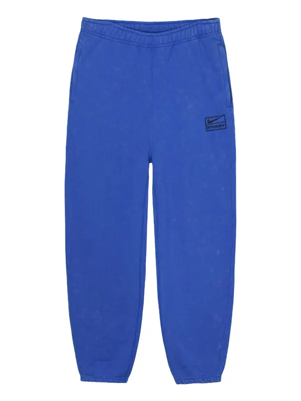 StÜssy X Nike Acid Wash Fleece Pant - Blue