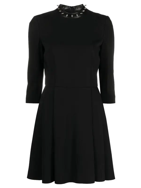 Moschino Spike Stud Detail Minidress - Black