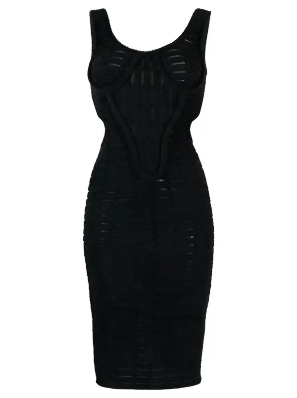 GENNY Cut-out Detail Bodycon Dress - Black
