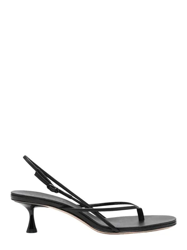 Studio Amelia Wishbone 60mm Thong Sandals - Black