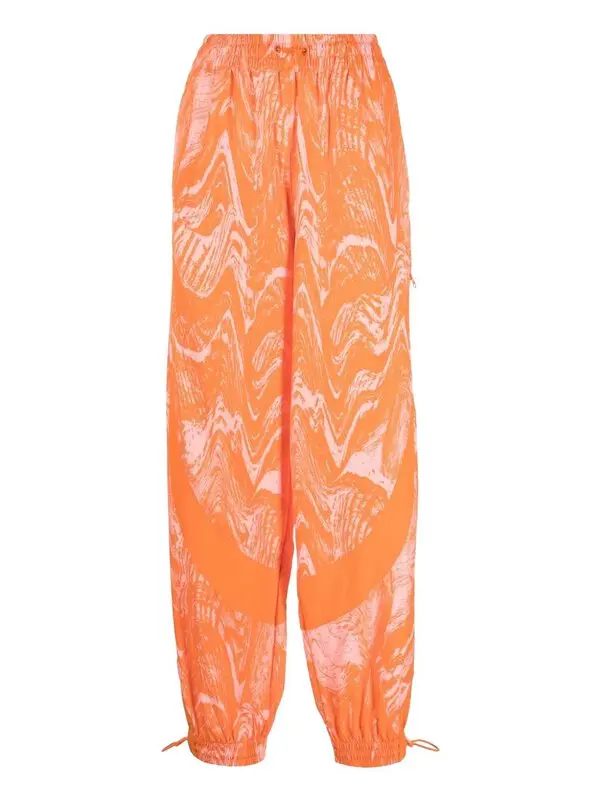 Adidas By Stella McCartney Wood-print Track Pants - Pink