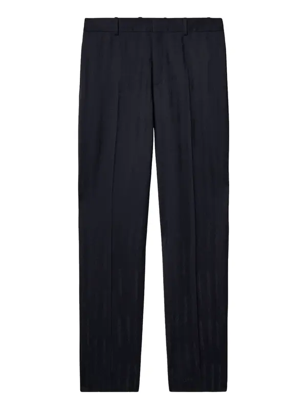 Off-White Mid-rise Tailored Trousers - Blue