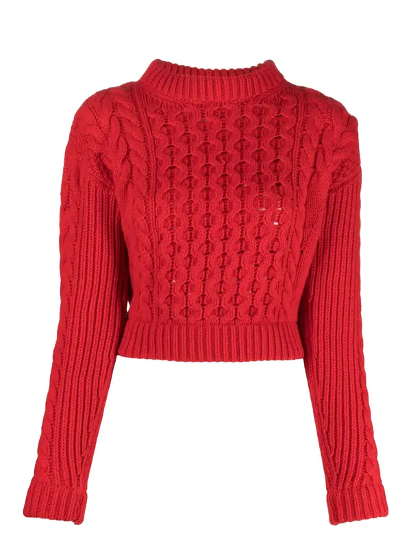 Patou Merino Wool-blend Jumper - Red