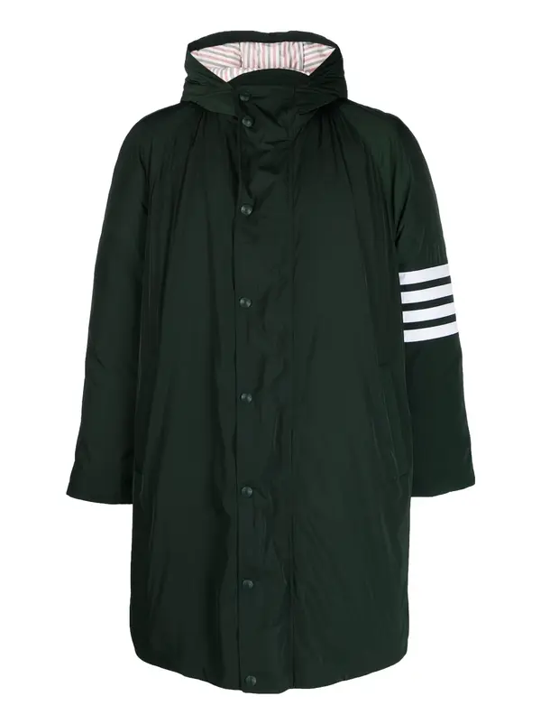 Thom Browne Raglan-sleeve Parka Coat - Green