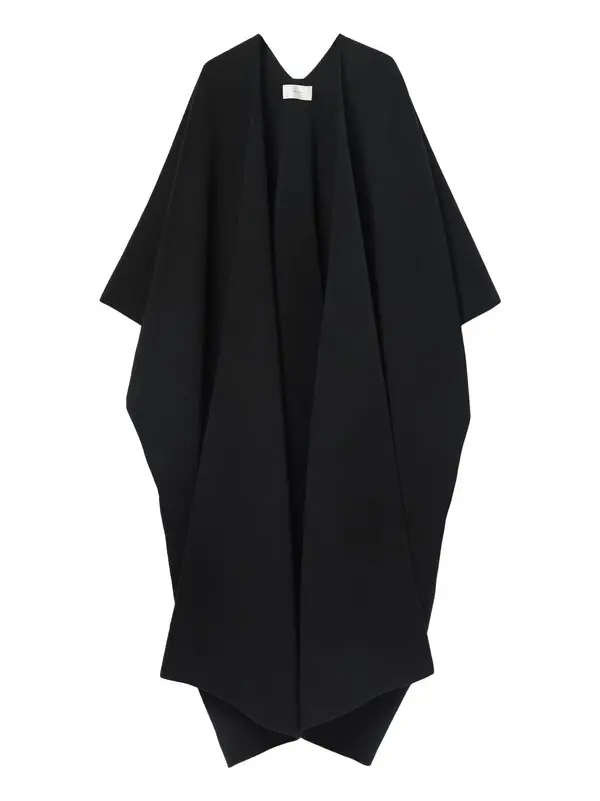 THE ROW Febo Oversized Cashmere Coat - Black