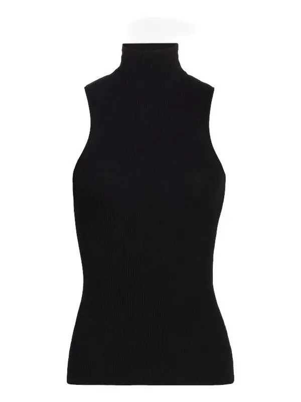 Proenza Schouler Sleeveless Matte Knit Top - Black