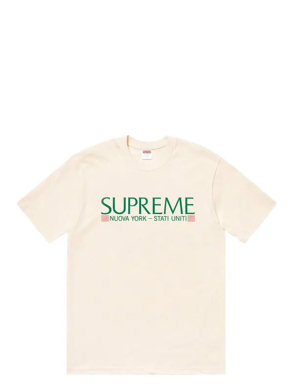 Supreme Nuova York Tee 'natural - Cream