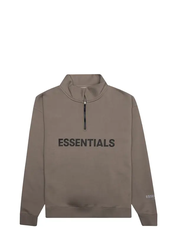 Fear Of God Half Zip Sweatshirt - Brown