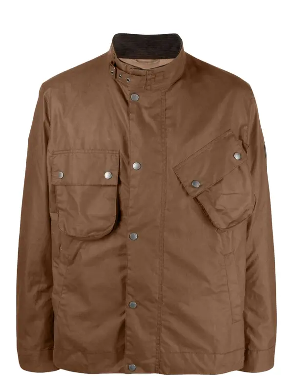 Barbour Buckle-collar Cotton Lightweight Jacket - Brown