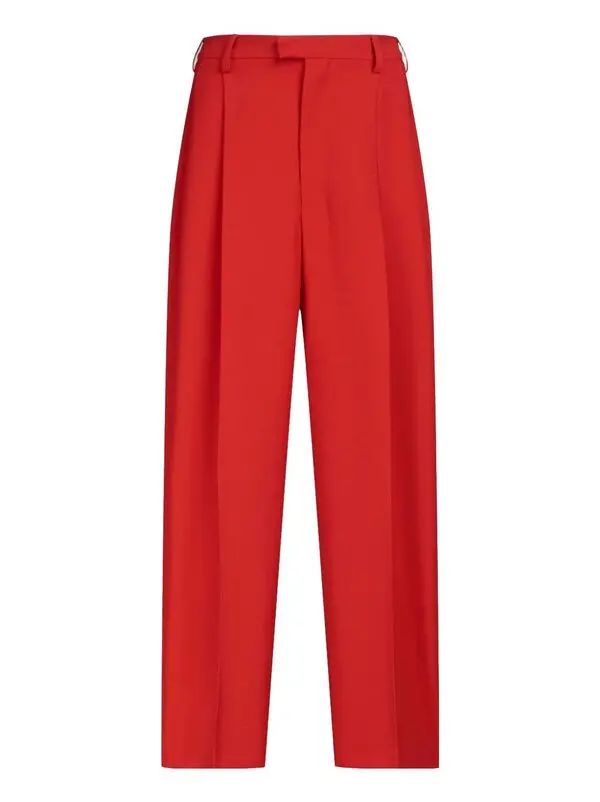 Marni Tropical Tailored Trousers - Red