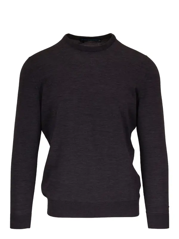Kiton Round-neck Wool Jumper - Grey