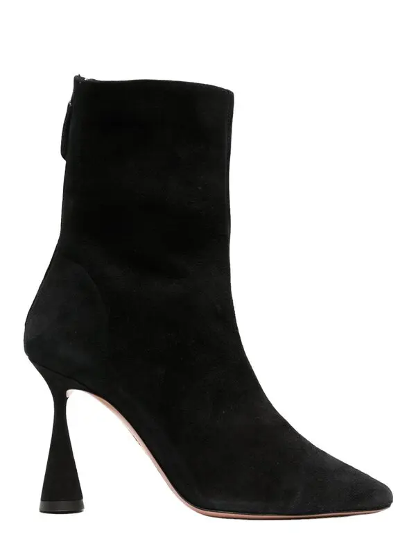 AQUAZZURA Amore 95mm Ankle Boots - Black