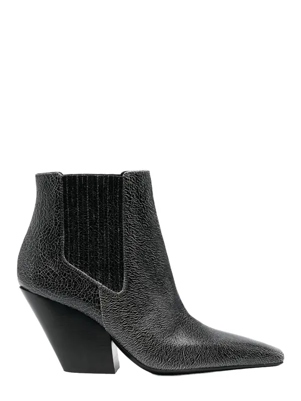 Casadei Anastasia 80mm Leather Boots - Black