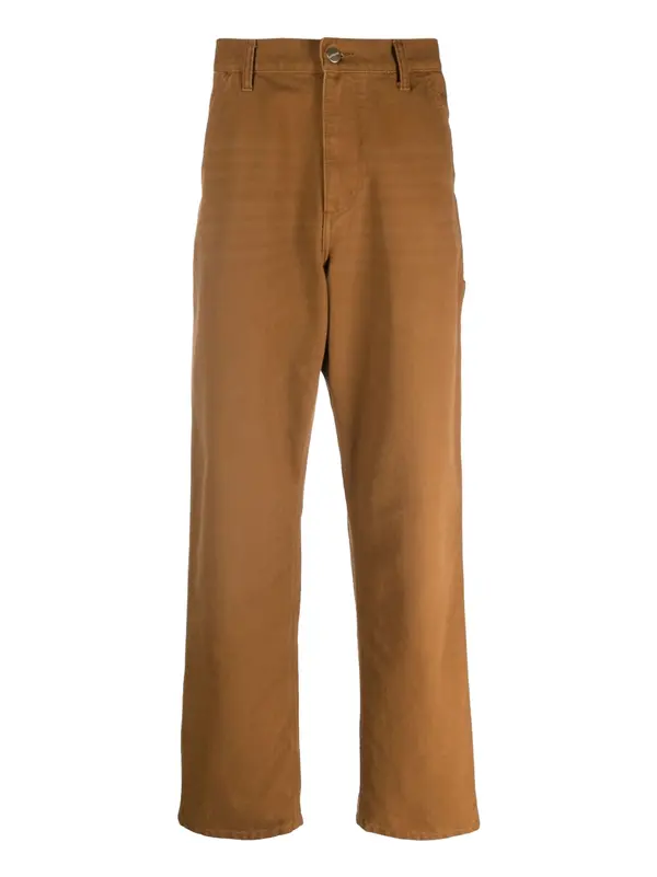 Carhartt Work In Progress Single Knee Straight-leg Trousers - Brown