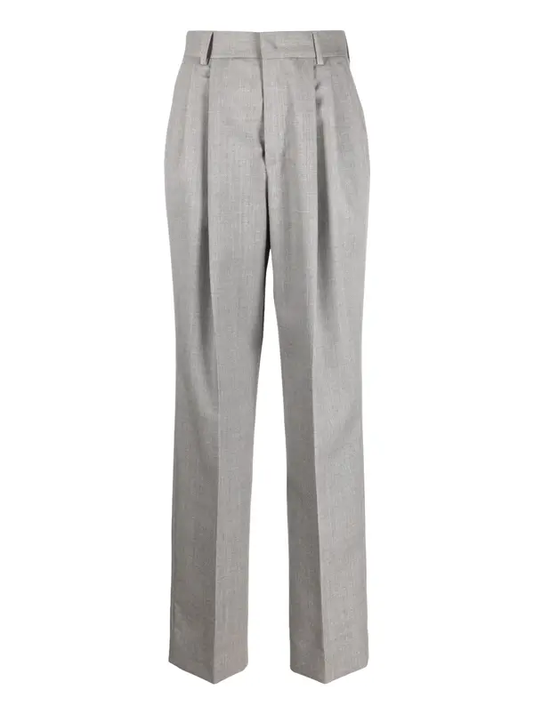 ARMARIUM High-waist Straight-leg Trousers - Grey