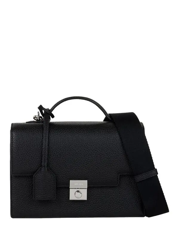 WE-AR4 Retro Trunk Crossbody Bag - Black