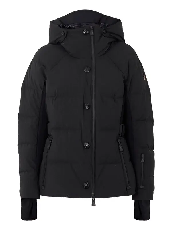 Moncler Guyane Hooded Down Jacket - Black