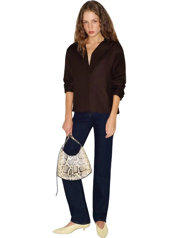 REFORMATION Oversized Shirt - Brown