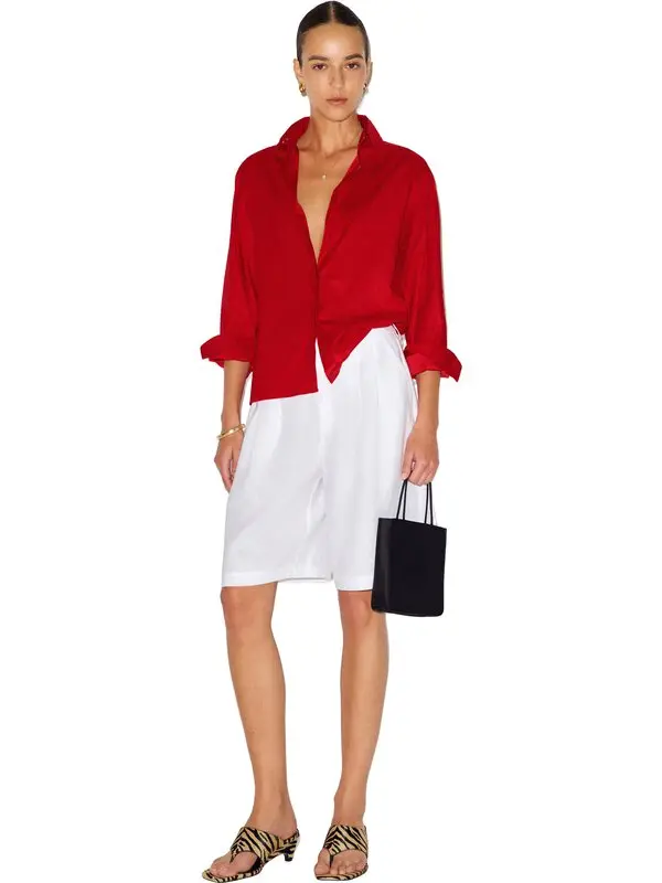REFORMATION Oversized Shirt - Red