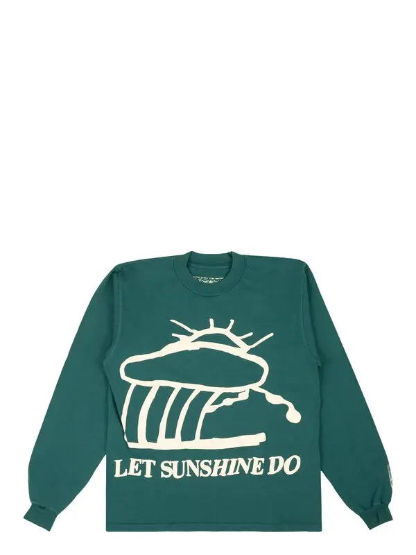 CACTUS PLANT FLEA MARKET Let Sunshine Do Long-sleeve T-shirt - Teal